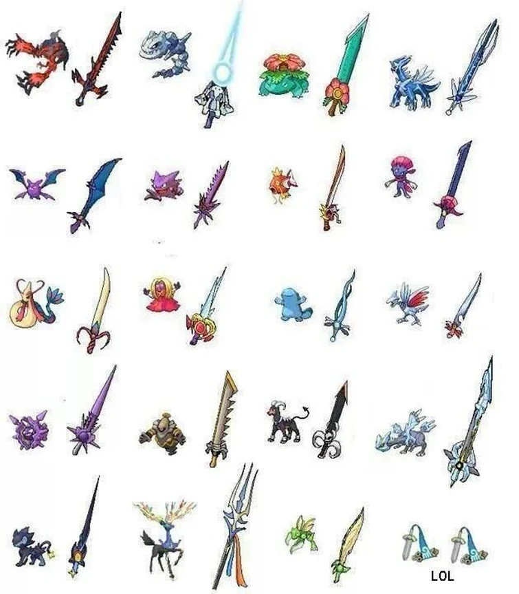 Si los Pokémon fueran espadas | Fandom