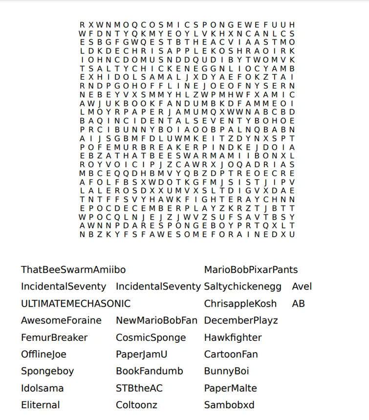 ESB User Word Search | Fandom