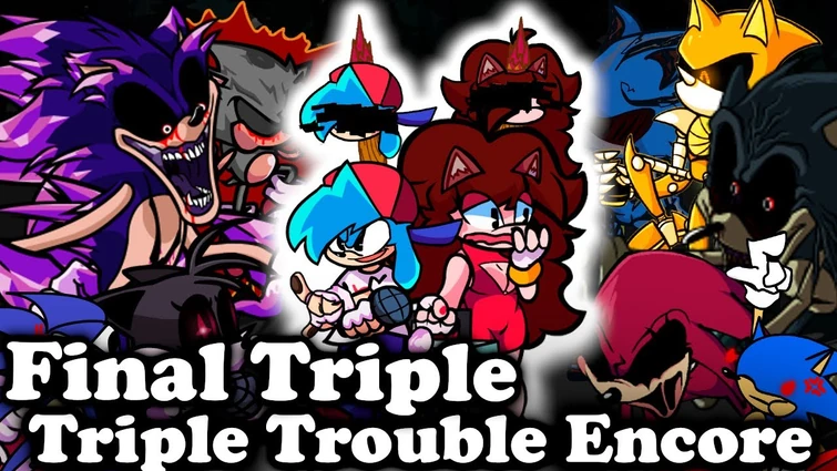 Triple Trouble Encore but Funkipeda (Funkipedia Trouble Encore) | Fandom