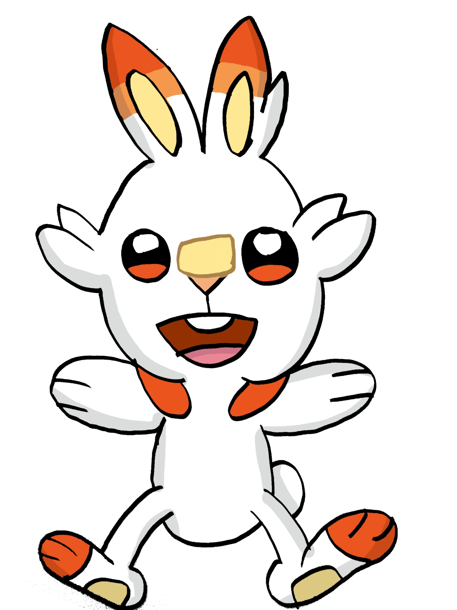 My drawing of Scorbunny | Fandom
