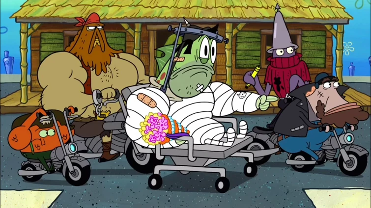 What is the greaser fish pointing at? (Wrong answers only) | Fandom