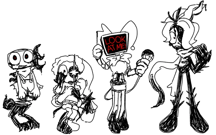 I drew the (NON-EVENT) main character twisteds, oh my | Fandom