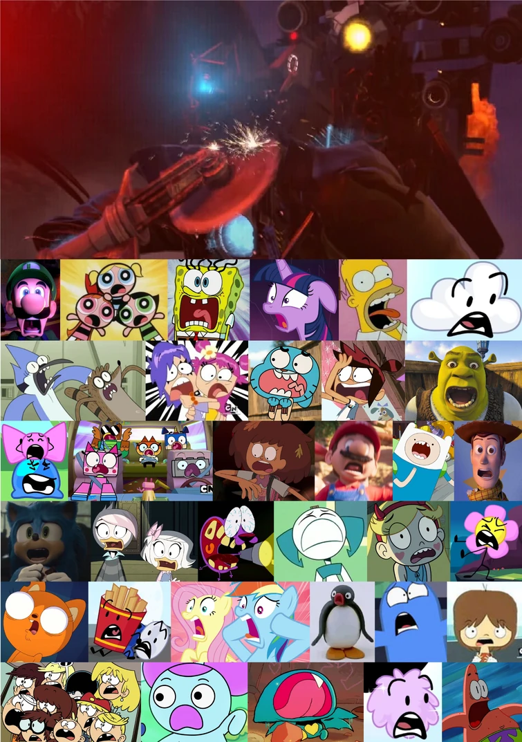 Cartoon characters' reaction to Titan Cameraman's death | Fandom