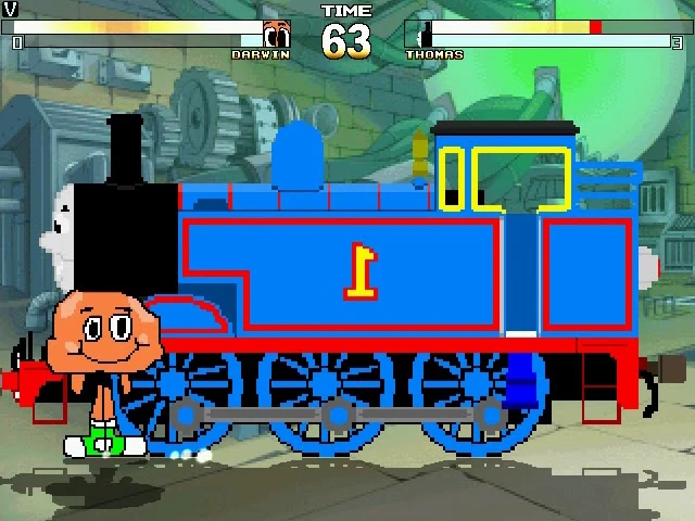 Cartoon Fighters Thomas The Tank Engine vs Darwin Watterson | Fandom