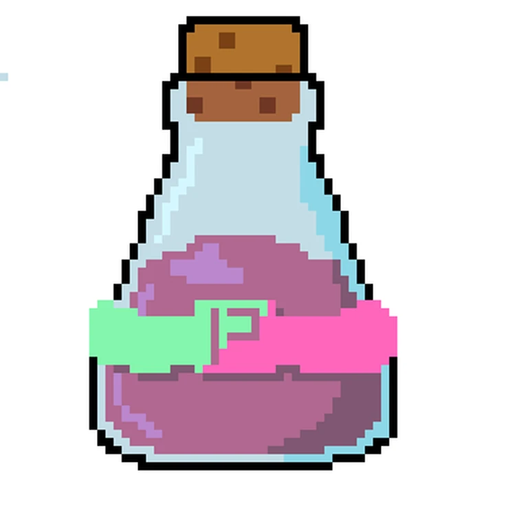 I tried doing Pixelated Purple Potion | Fandom