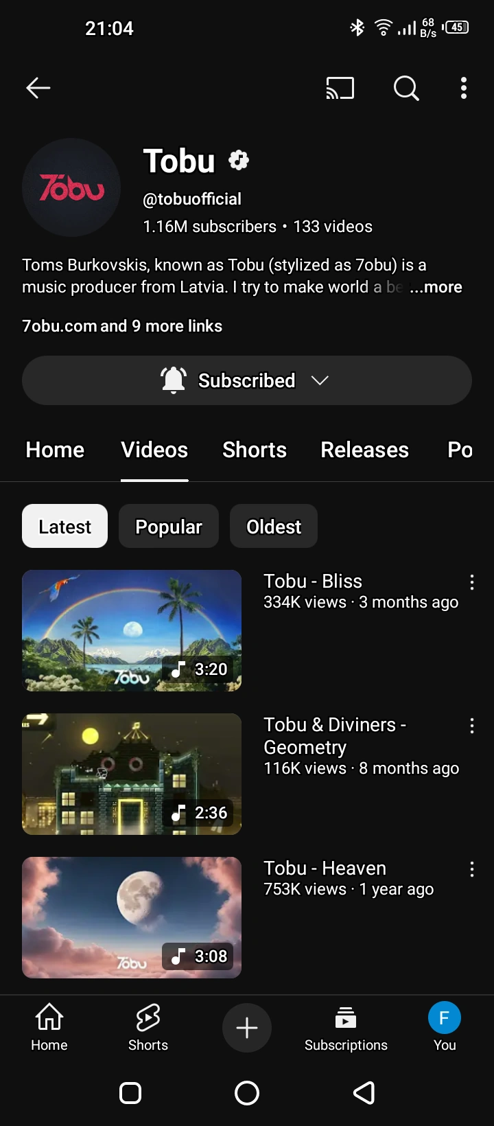 Does anyone know what happened to Tobu's Song on His Channel? | Fandom