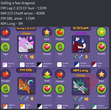 Selling a few dragons! | Fandom