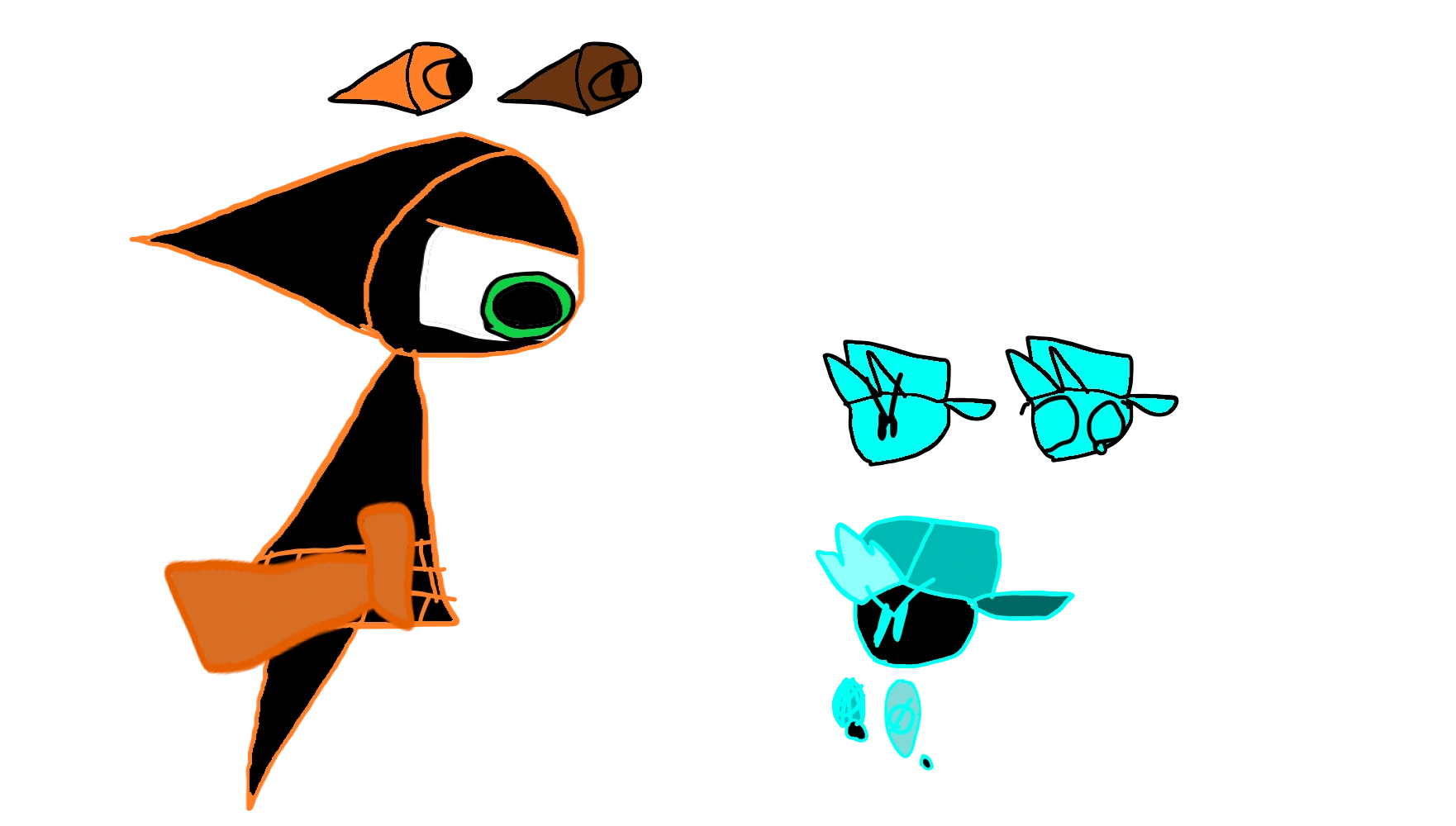 the results of when one person (me) draws databrawl on a whiteboard ...