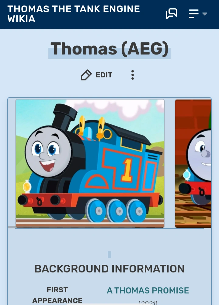 Why did it's changed. Will be just for this wiki or every Thomas and ...