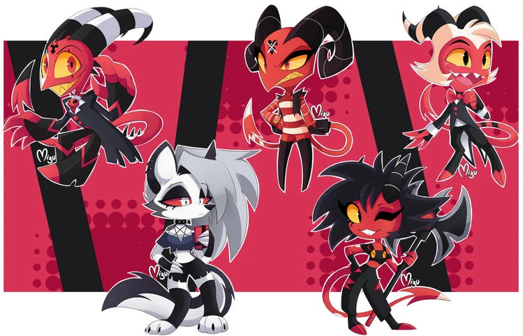 Helluva Boss chibi set by BlazeMizu | Fandom