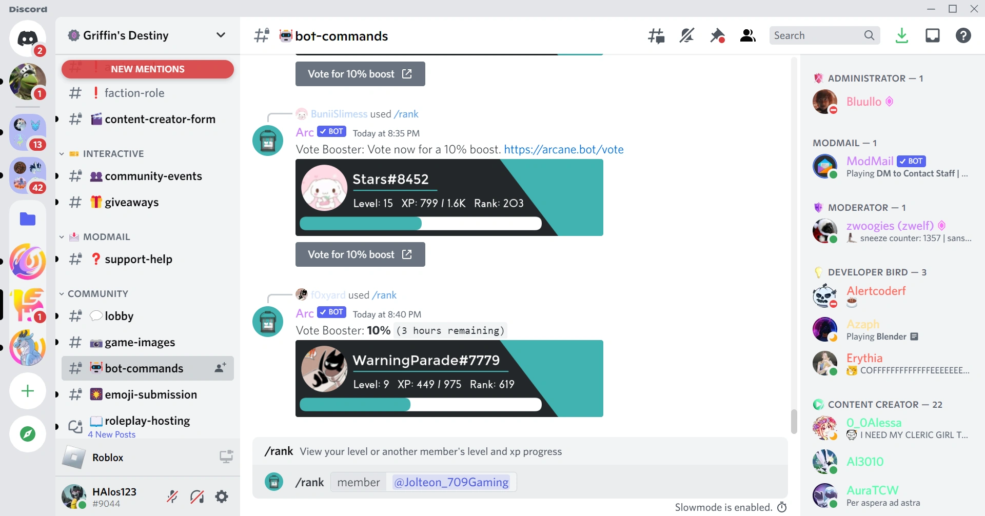 is this how your supposed to use the rank system in the discord? | Fandom