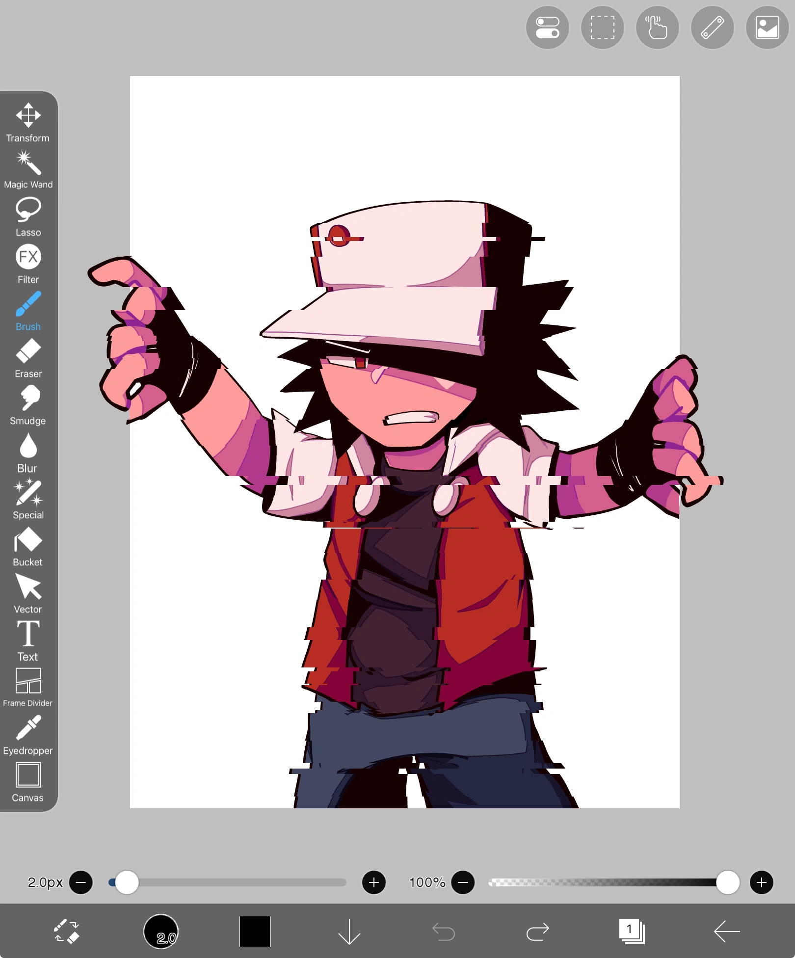 glitchy red | Fandom