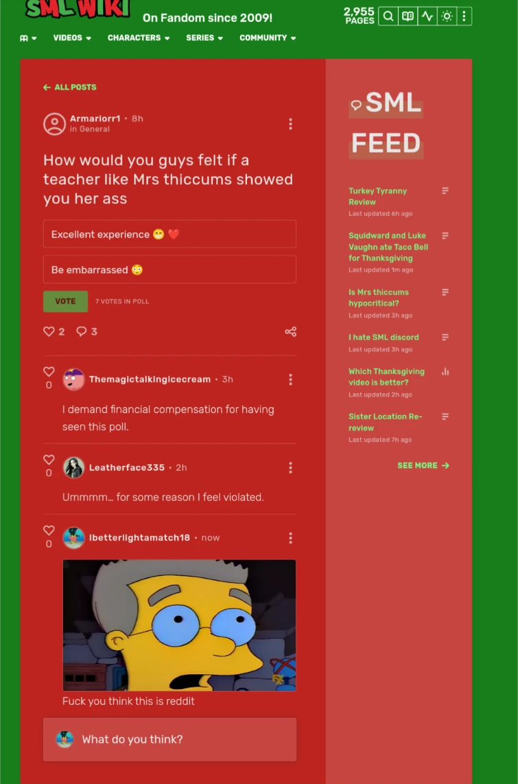 I CAN'T TAKE THE SML WIKI SERIOUSLY | Fandom