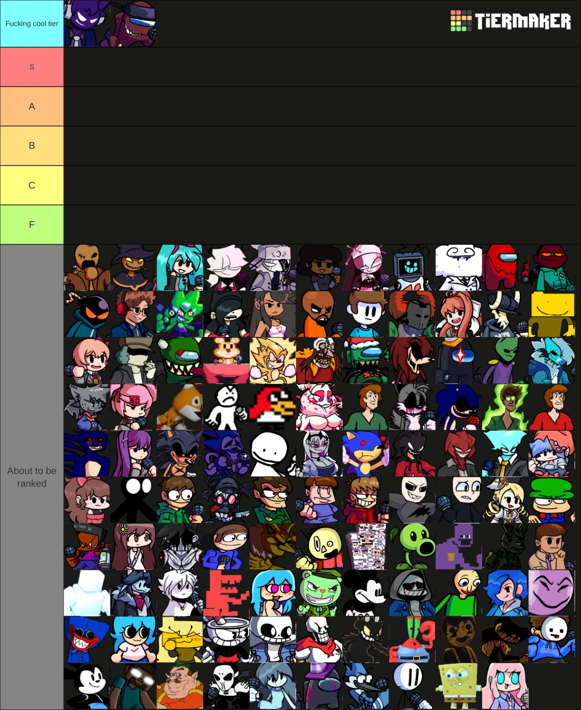 Fnf tier list ranked by the fandom | Fandom