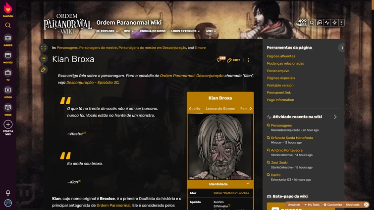 Vazou o novo patch da Wiki? | Fandom