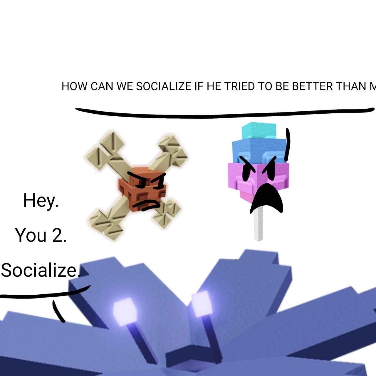 Moon Blossom tries to make Candy Blossom and bone blossom socialize ...