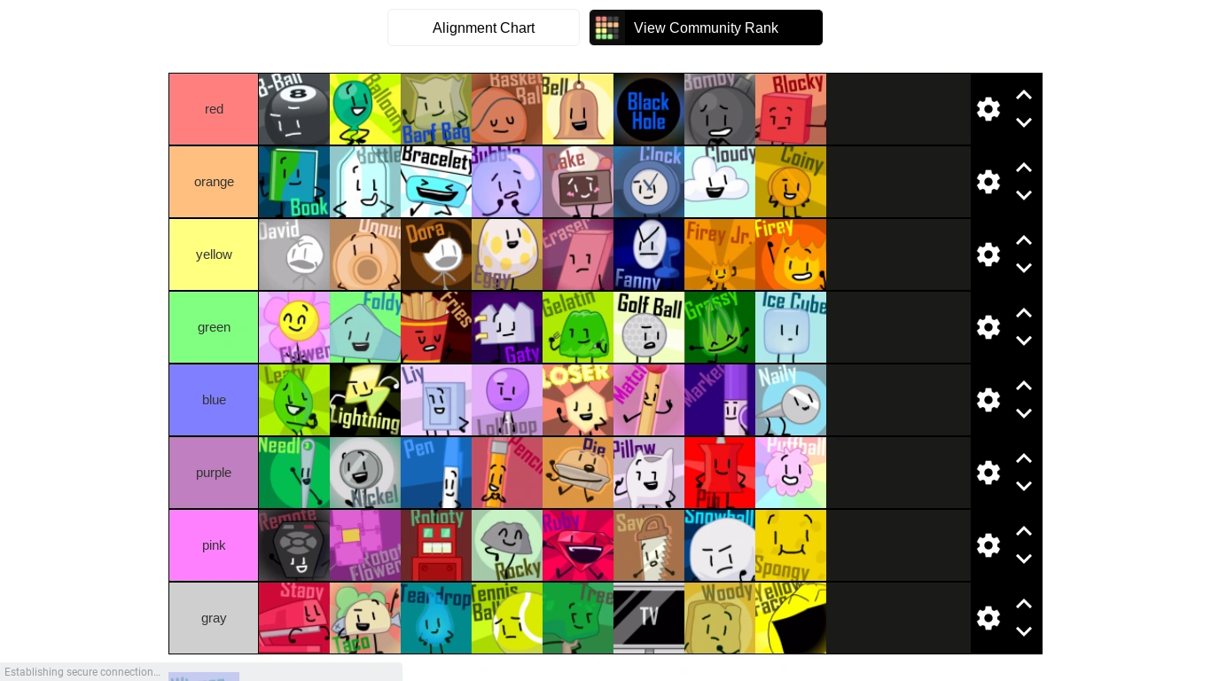 random bfb voting rebooted | Fandom