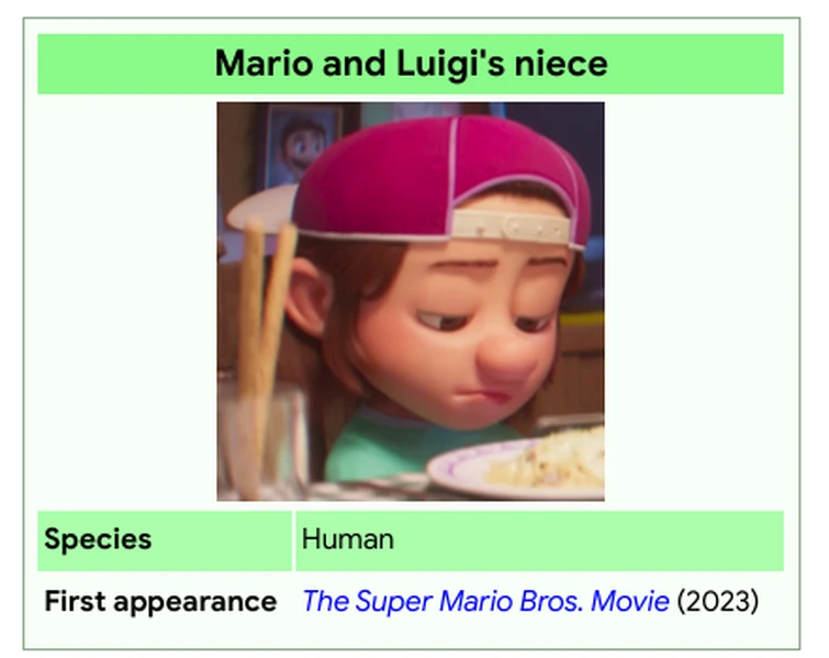 In the Mario movie, the brothers have a niece,does this mean that there ...