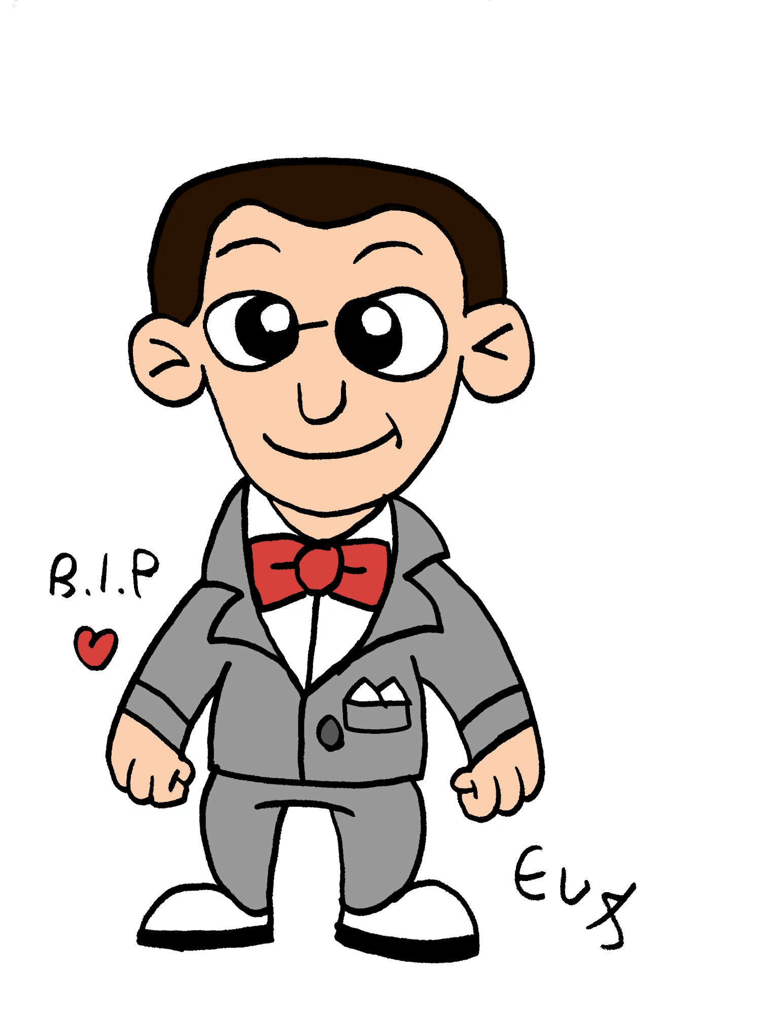 My tribute drawing of Pee Wee Herman | Fandom