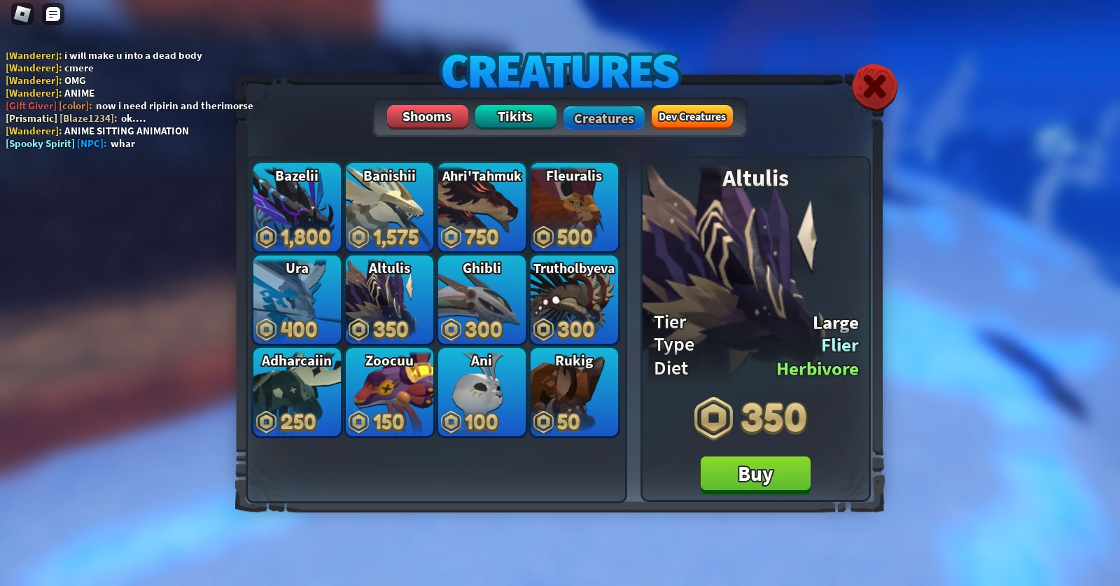 ura is no longer a dev creature? | Fandom