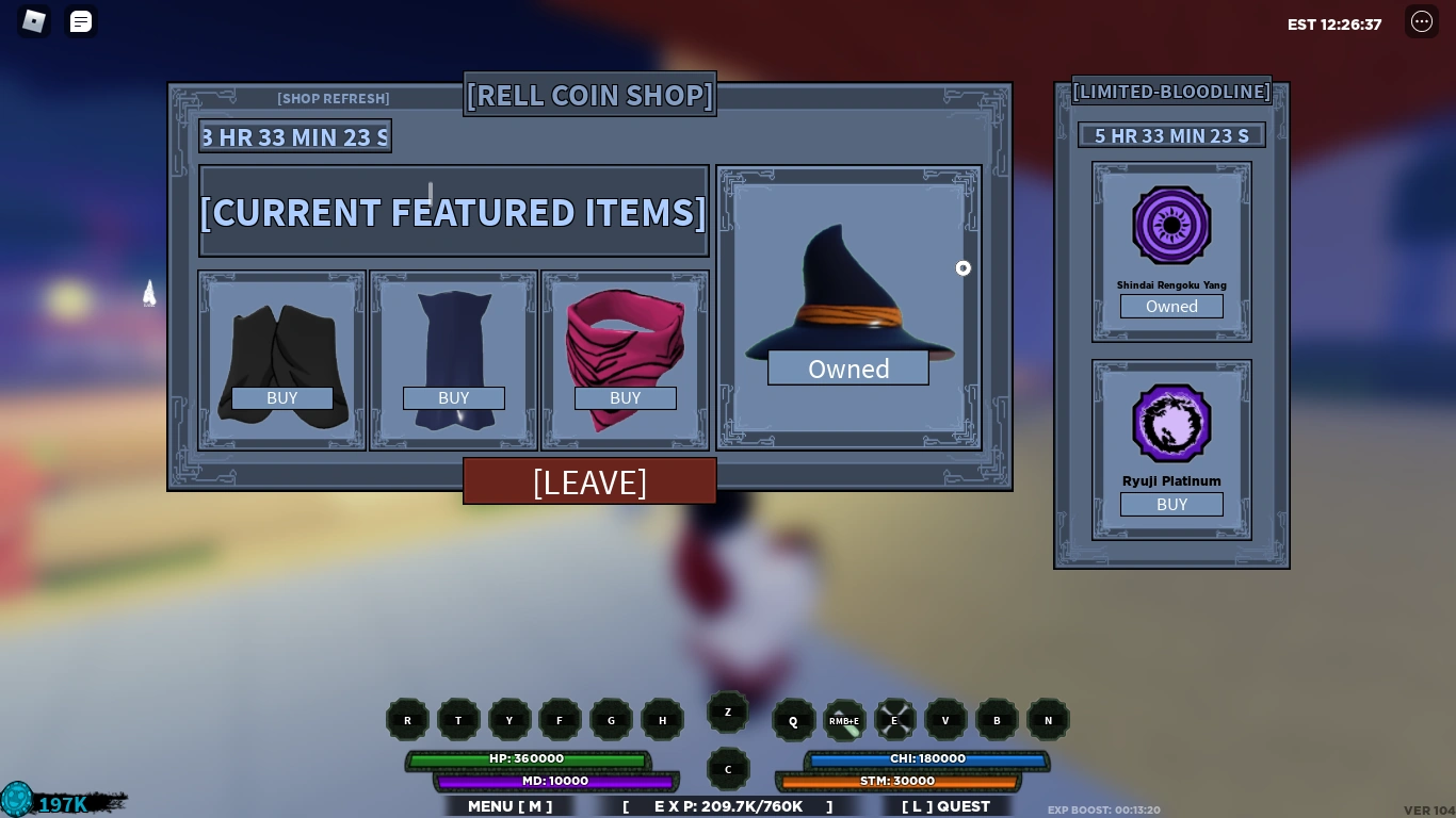 fun fact, rellgames patched the rell coin shop hack, so the shop is ...