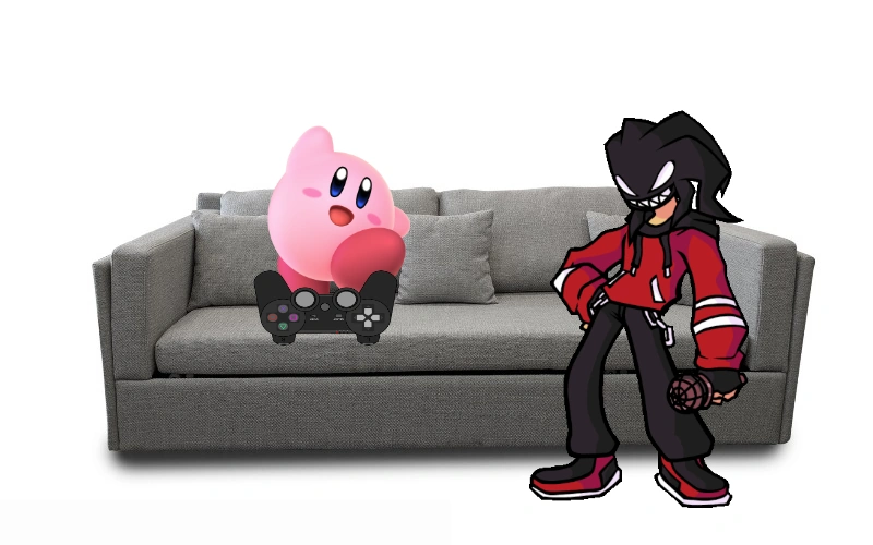 Kirby hogging Agoti's PlayStation | Fandom