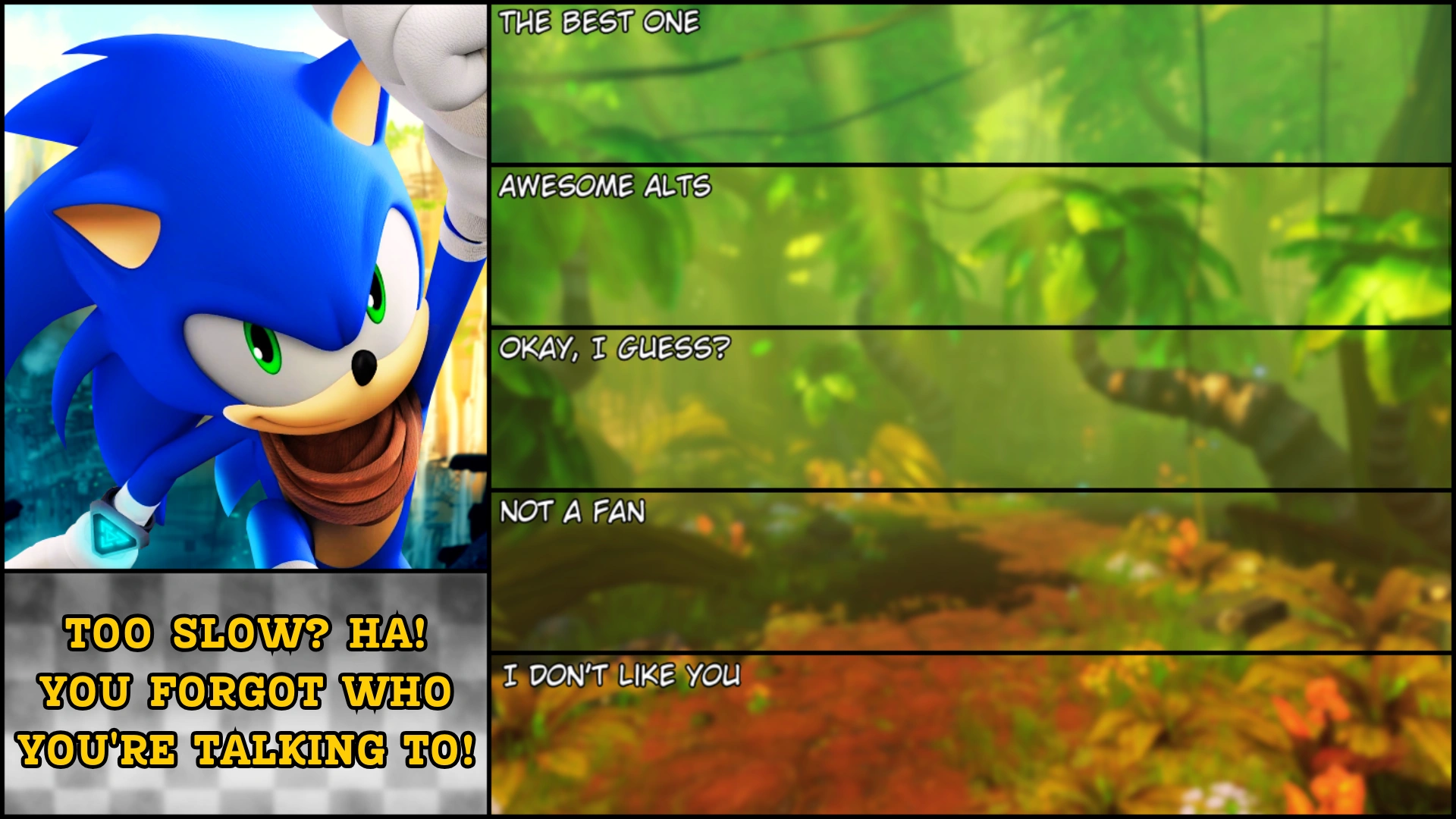 Gimme ideas for a Boom Sonic MU Tier List! | Fandom