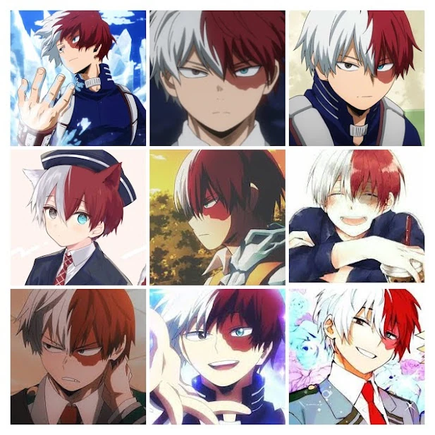 Here is a Shoto Todoroki collage I been working on and now it's ...