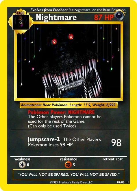 Nightmare cards | Fandom