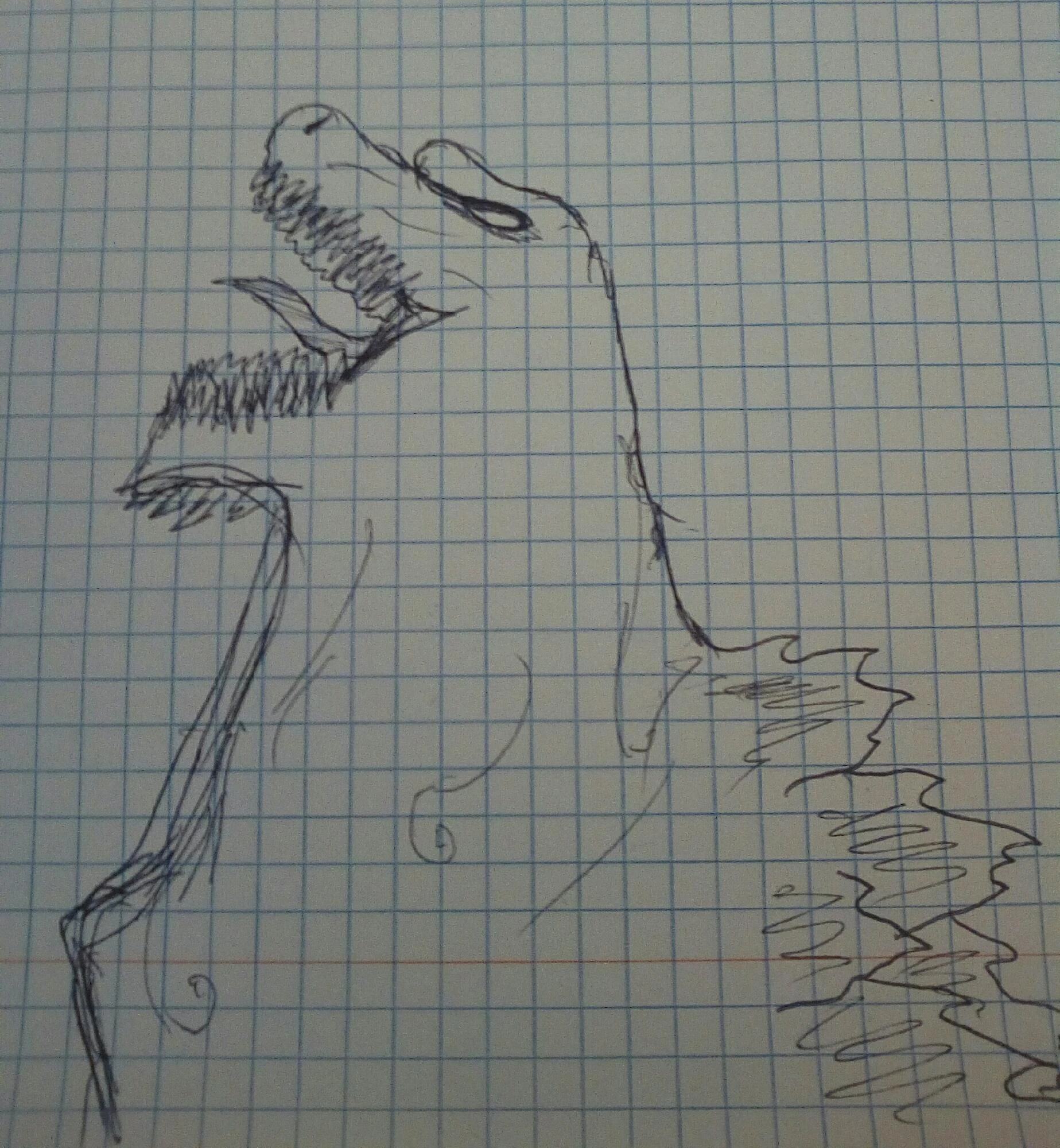 My own (bad drawed) godzilla design | Fandom