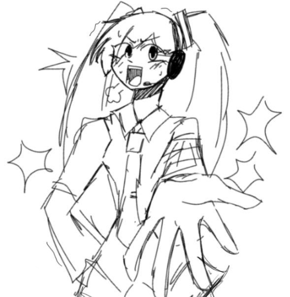 silly miku doodle | Fandom