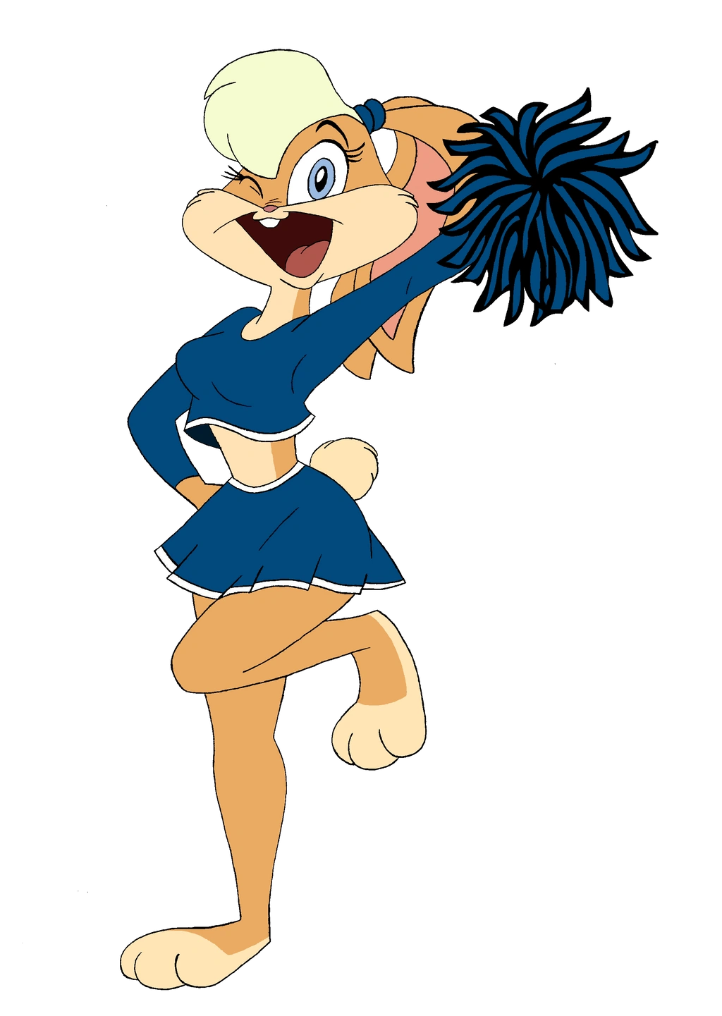 Lola appearing in Space Jam (1996) as a cheerleader alongside Granny ...