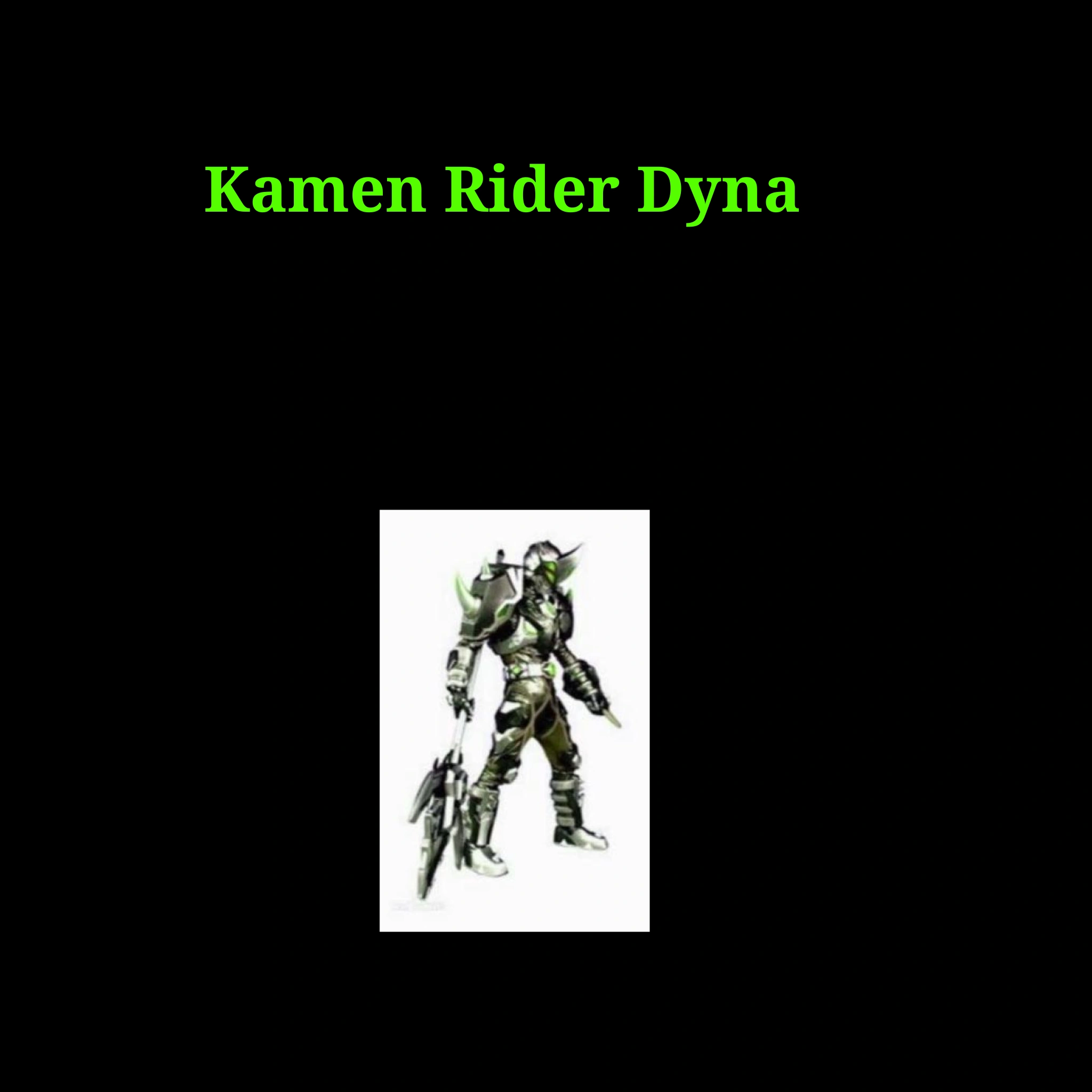 Kamen Rider Dyna (Live Action TV Series) Title | Fandom