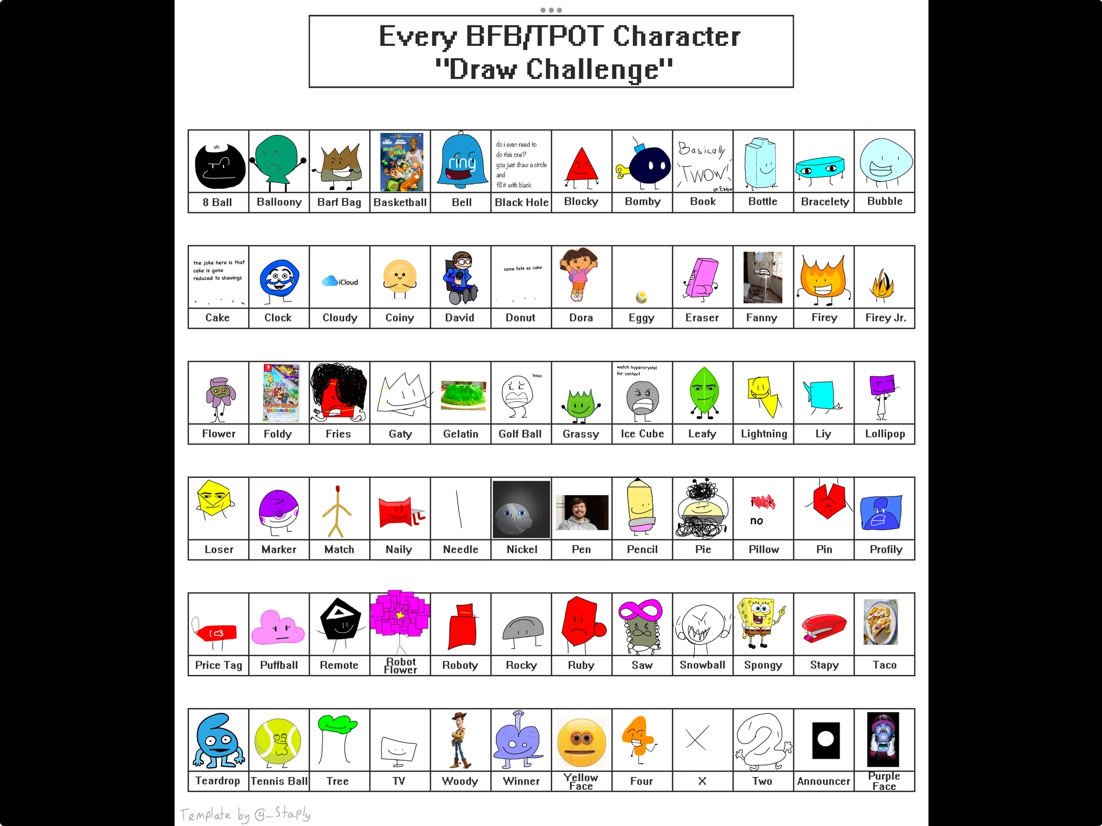 drawing every beefy die characters | Fandom