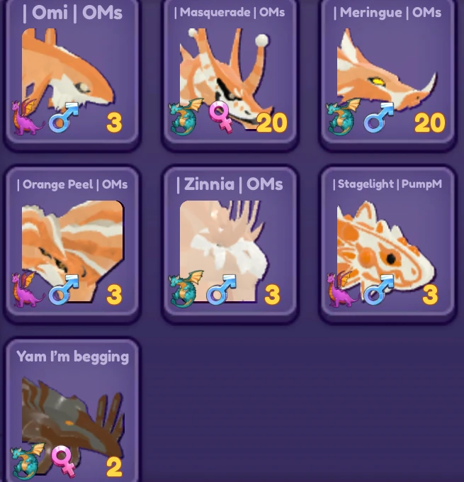 Trading / Swapping OM Dragons