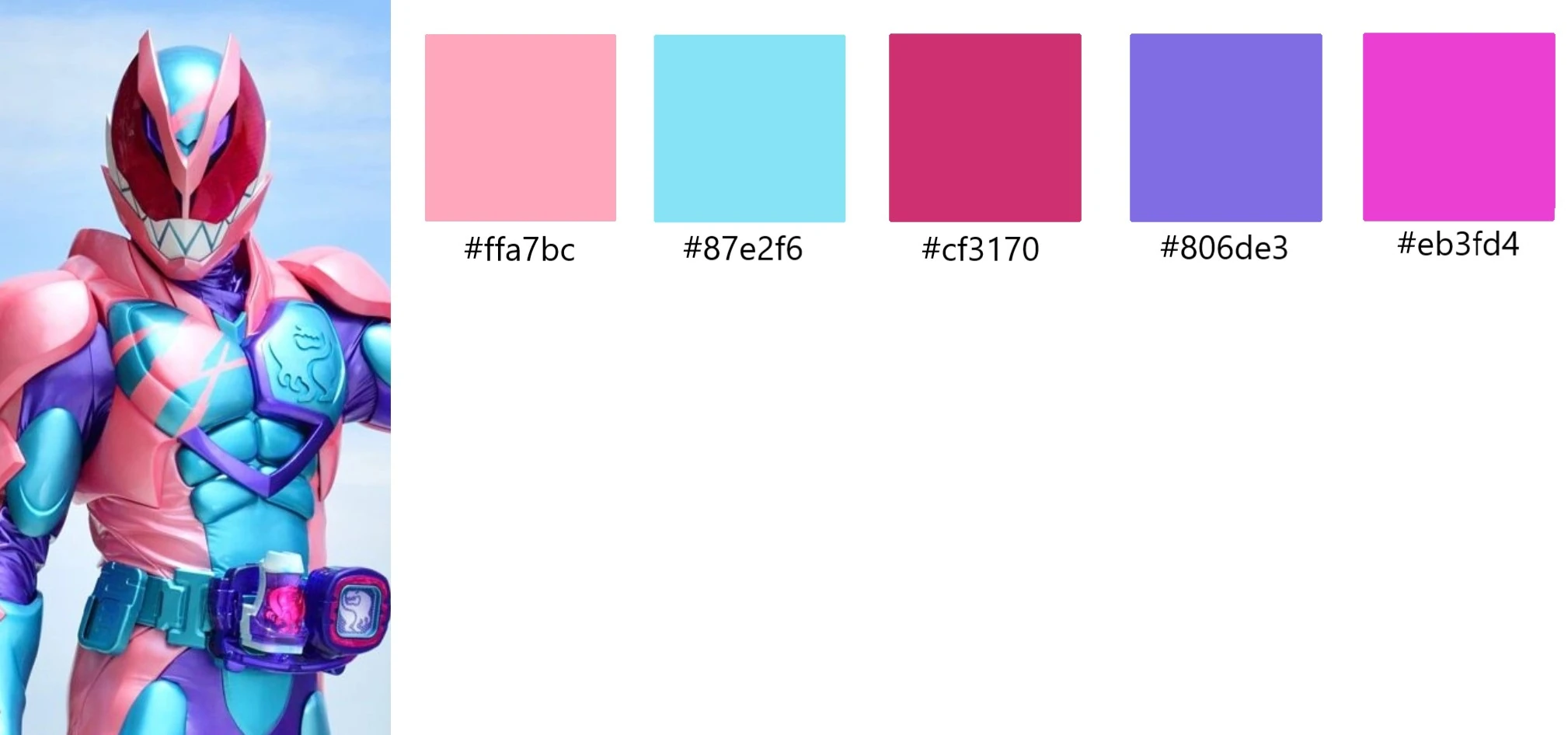 I'll probably make more Kamen Rider color palettes like this | Fandom