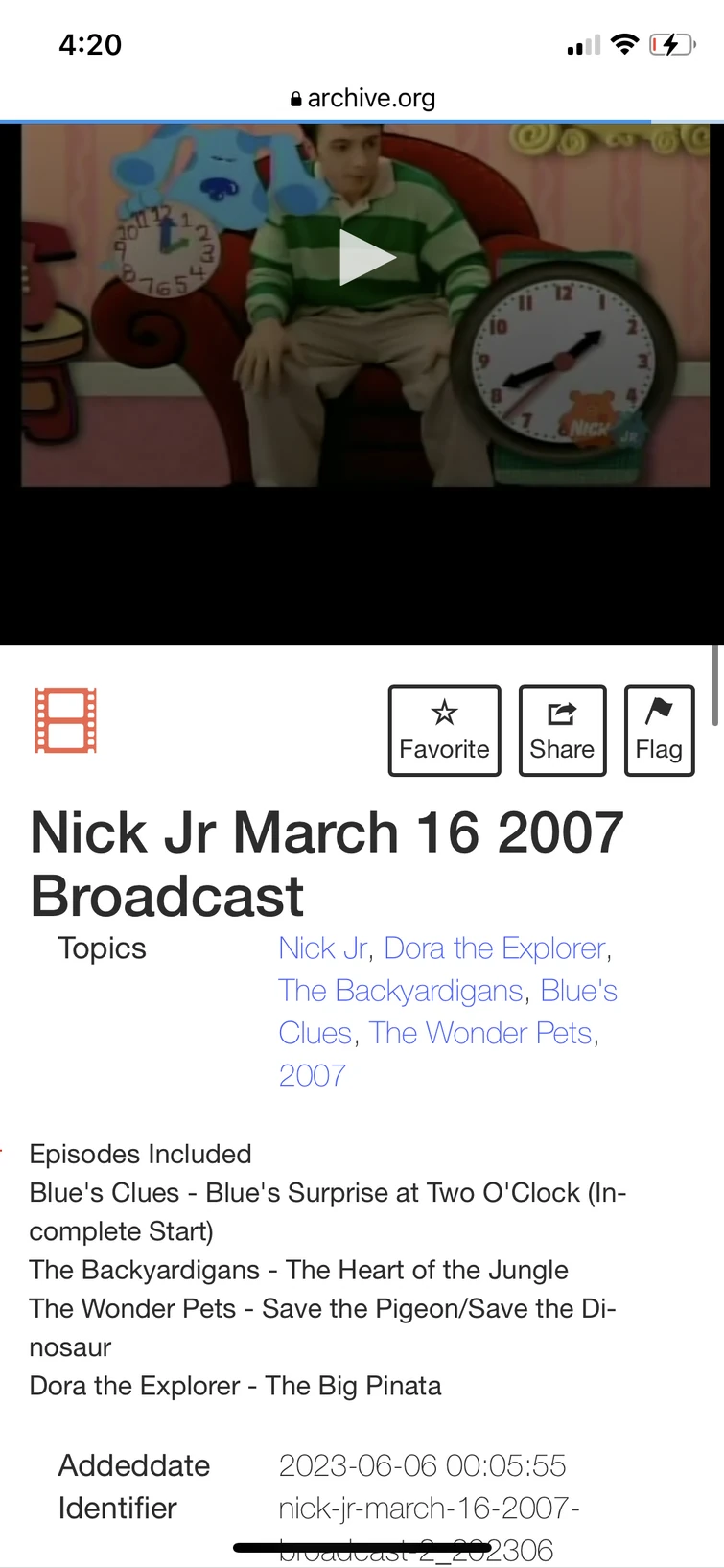 Missing Nick Jr. Broadcast: March 16, 2007 | Fandom