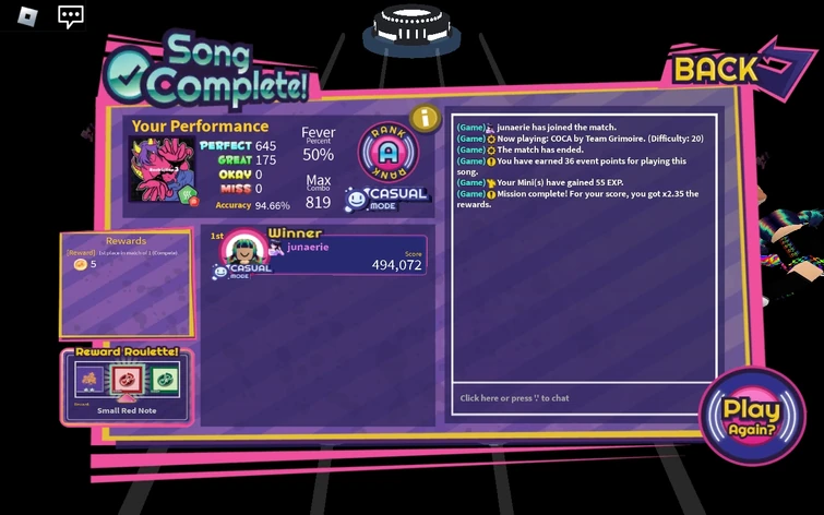 RoBeats! - COCA (20) Full Combo (A-rank, 94.66% accuracy) | Fandom
