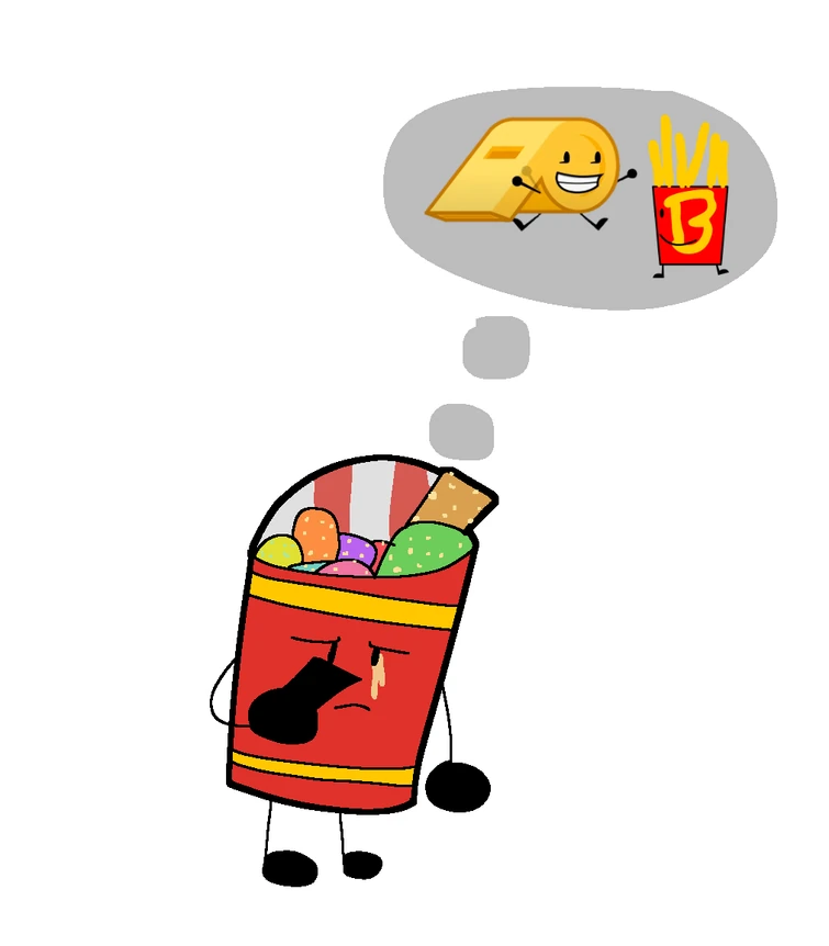 whistle x fries shippers when he never appears again after BFDIA 14 ...