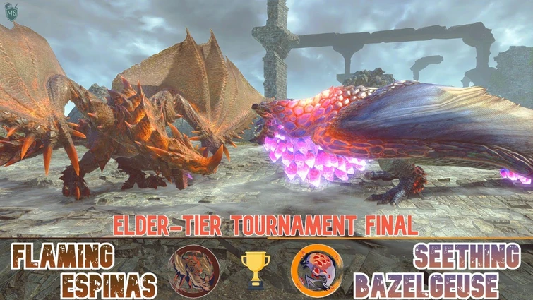 Flaming Espinas VS Seething Bazelgeuse - Sunbreak Elder Tier Tournament ...