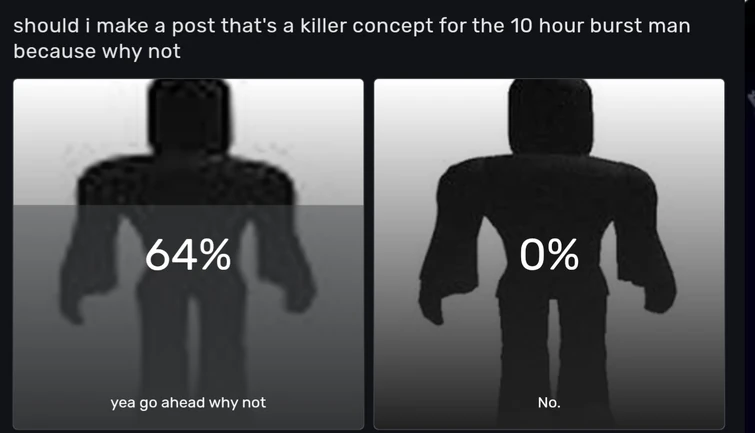 10 hour burst man if he was a killer in forsaken | Fandom