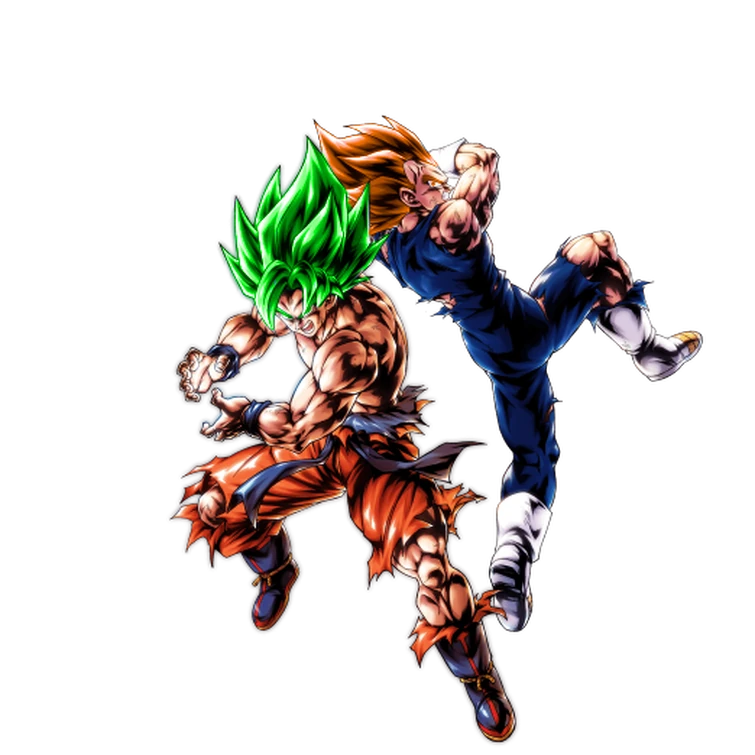 Super Saiyan Green Goku and Super Saiyan Orange Vegeta DB Legends Style ...