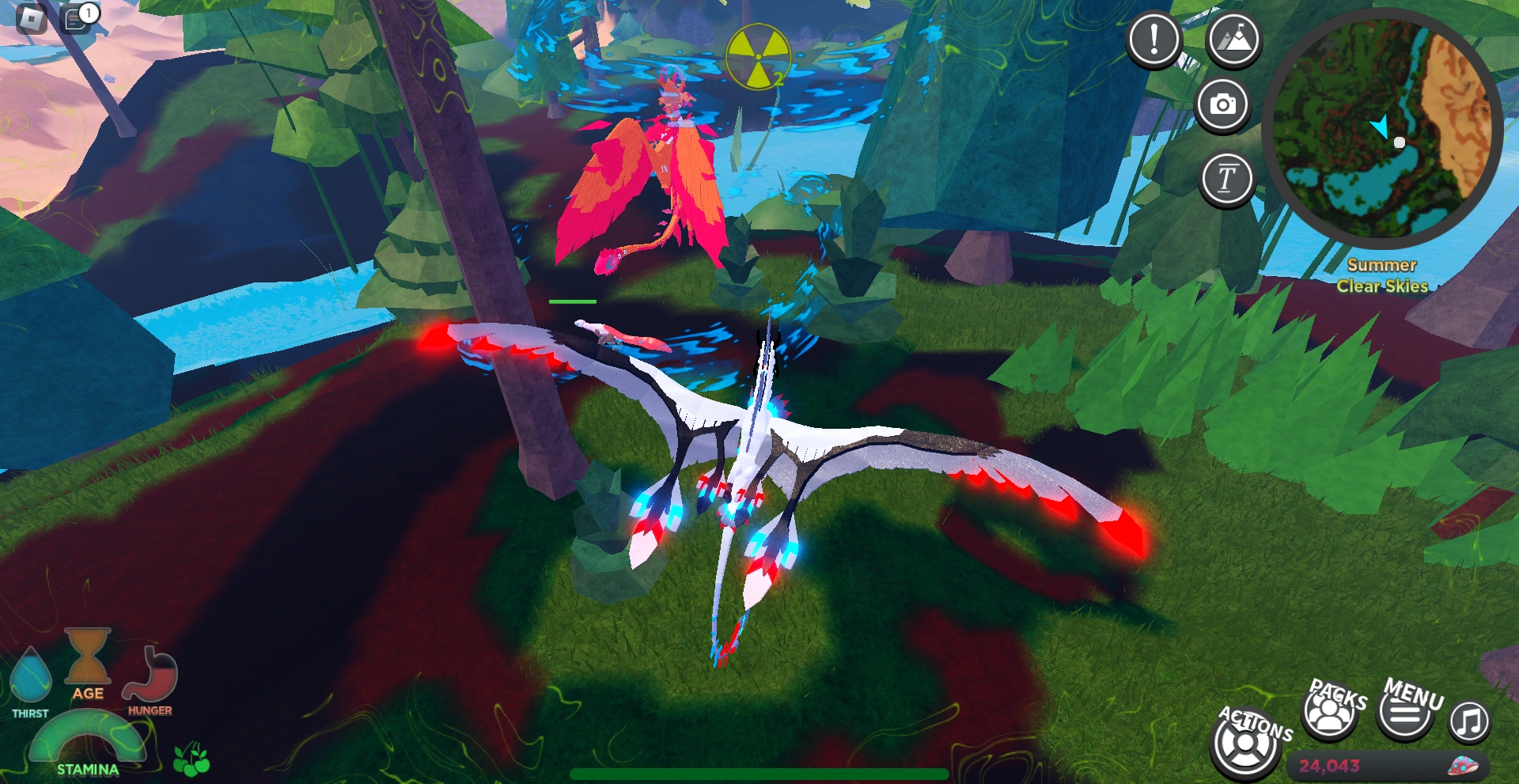 Shiny breq with radiation poisoning watches 2 angels duel while a T ...