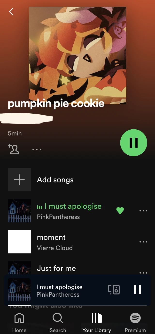 I made a spotify playlist about pumpkin pie! | Fandom