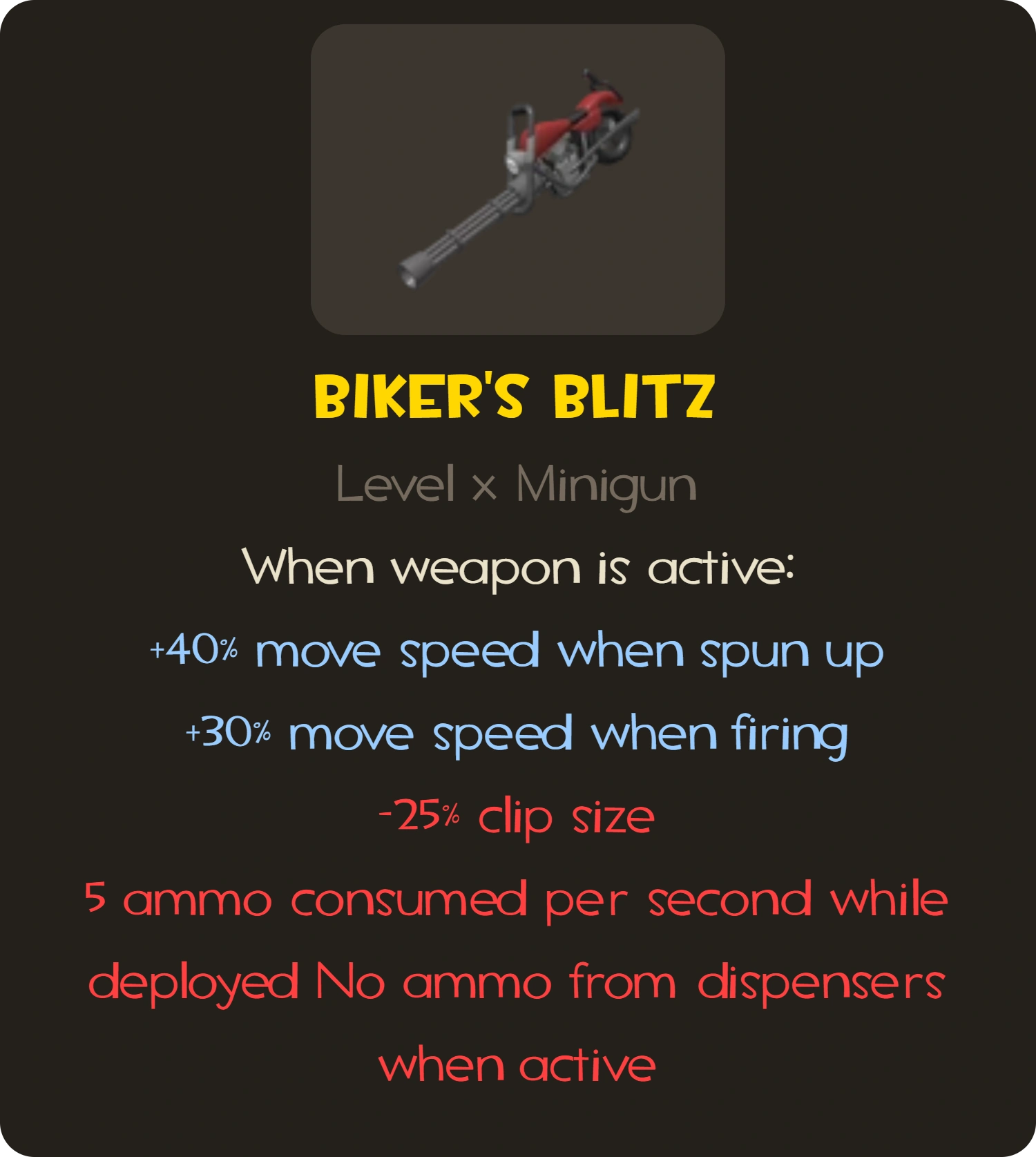 Weapon Rework: Biker's Blitz & Maxine | Fandom