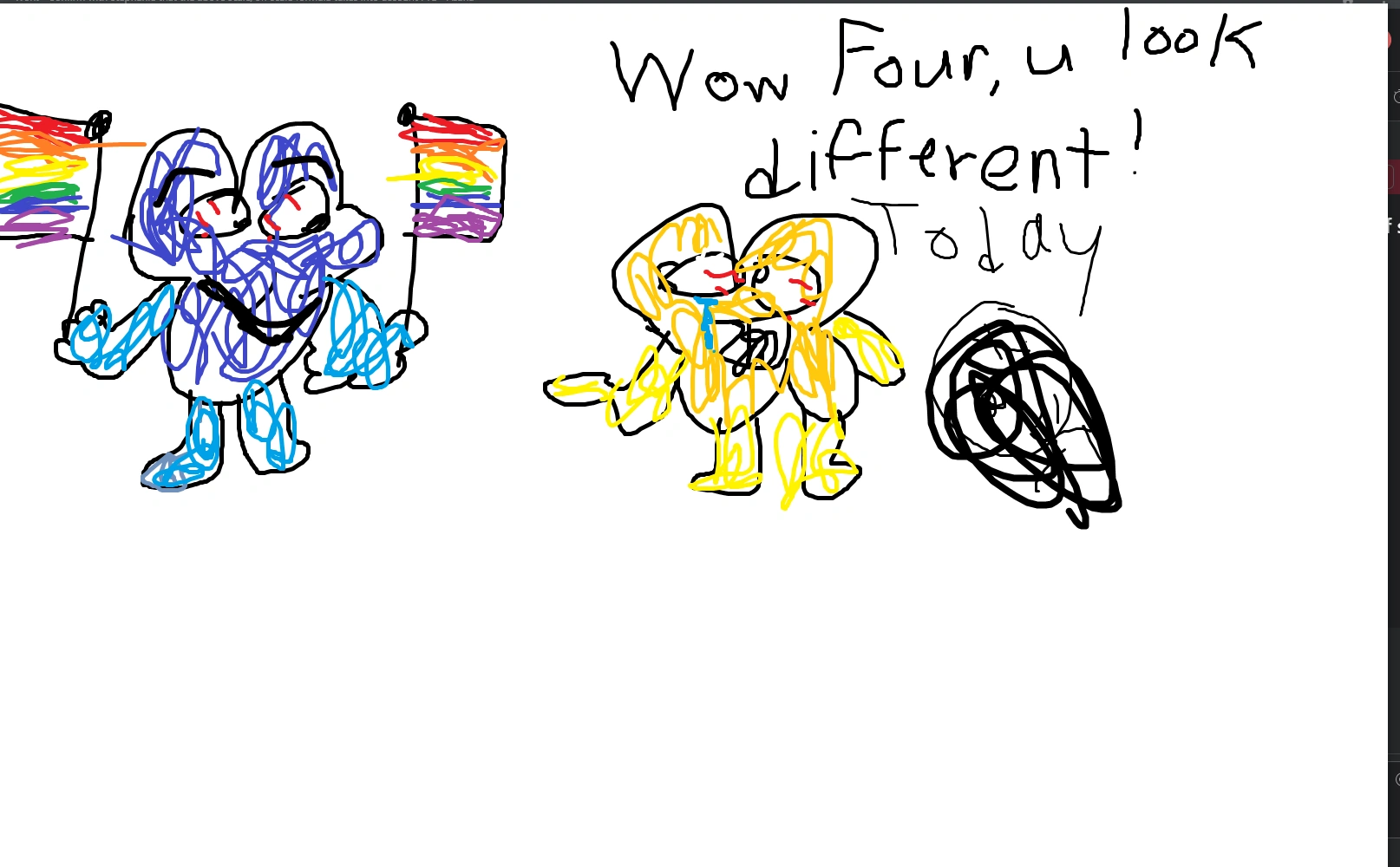 Wow Four, you look different today! | Fandom