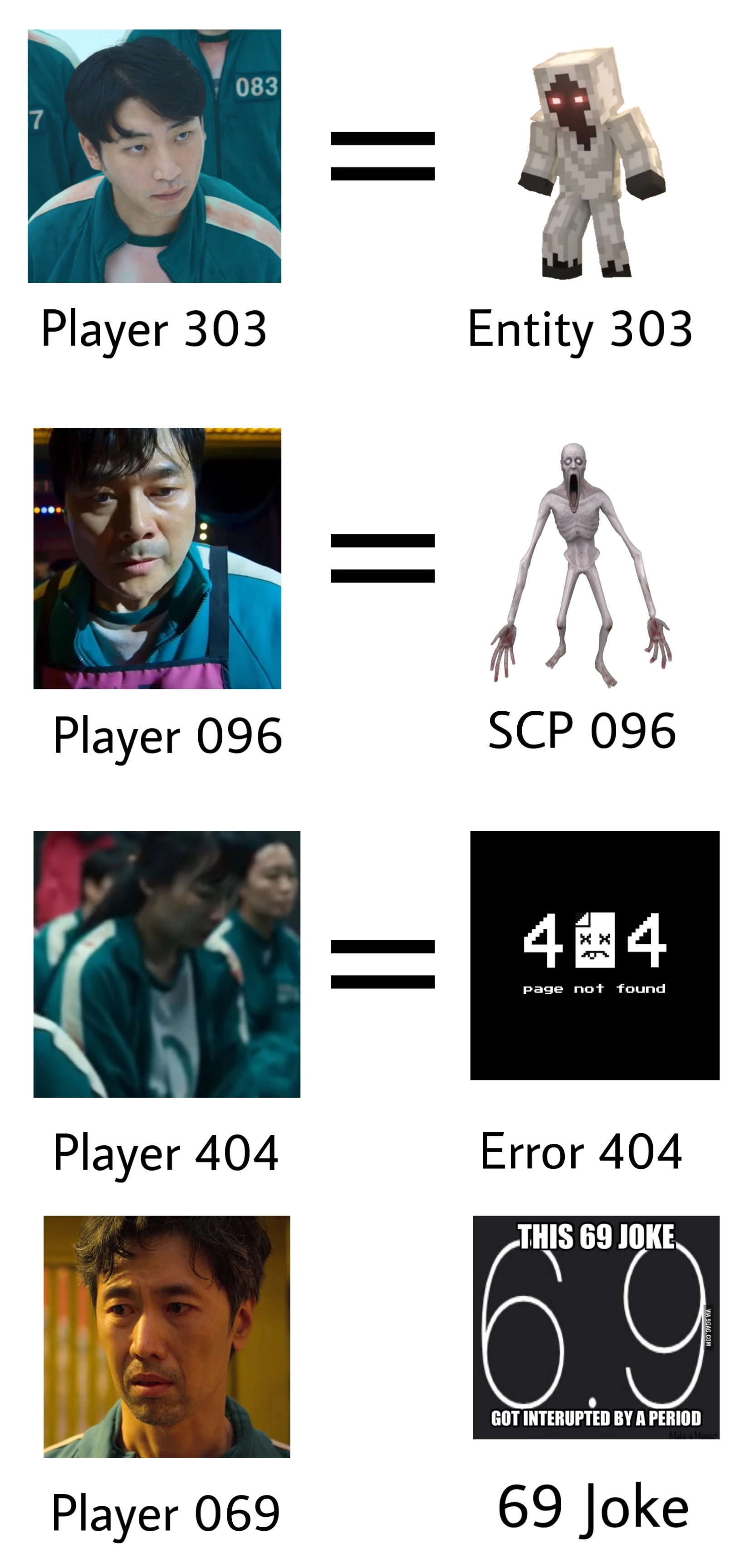 Squid Game Meme Numbers | Fandom