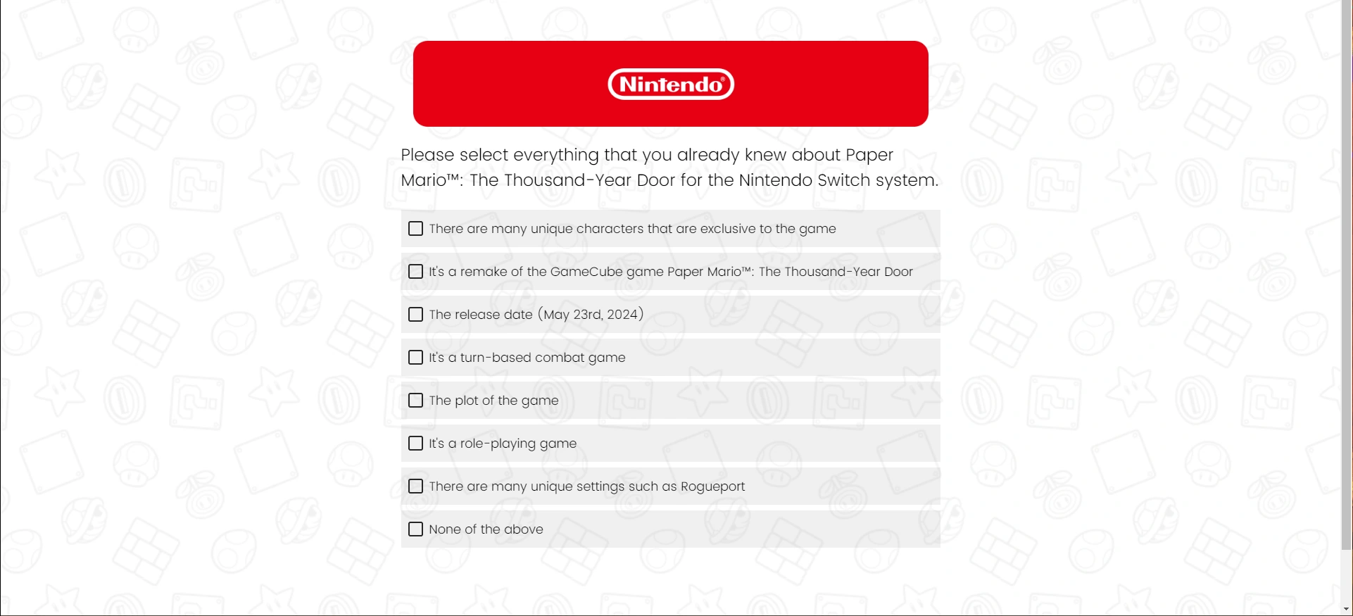 I think I got a poll about Paper Mario: | Fandom