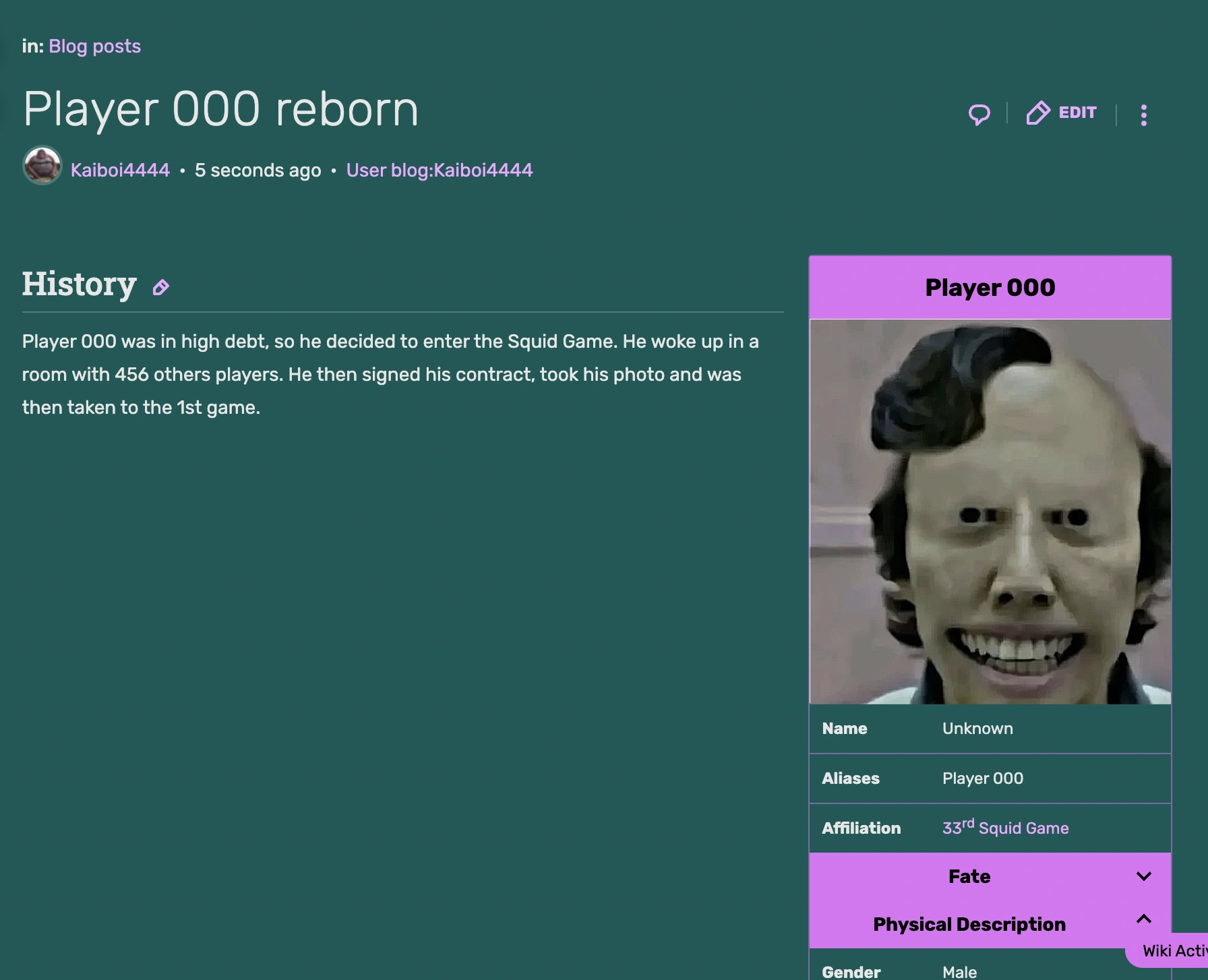 Player 000 has been reborned | Fandom