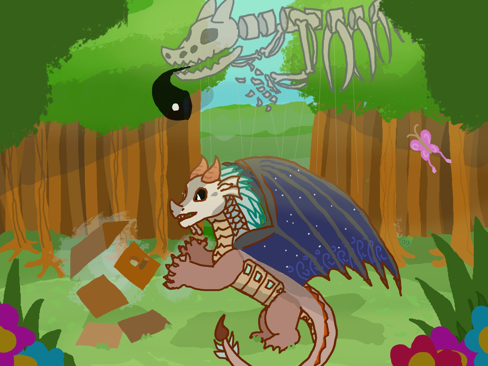 Yin teaching Pyrrhia how to use animus magic (OC) | Fandom